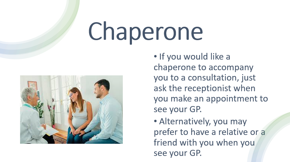 Chaperone - Oakwood Surgery – Notts